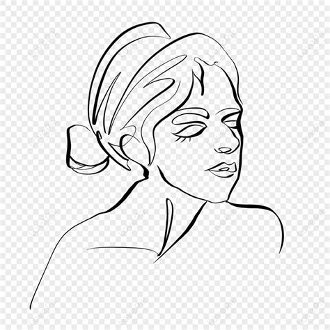 Line Draw Simple Abstract Womansimple Linesshapesshape Png Free