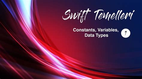 Swift Temelleri Constants Variables Data Types Ders 1 Youtube