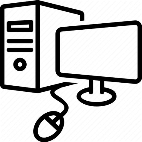 This Pc Monitor Cpu Mouse Electronic Machine Personal Computer