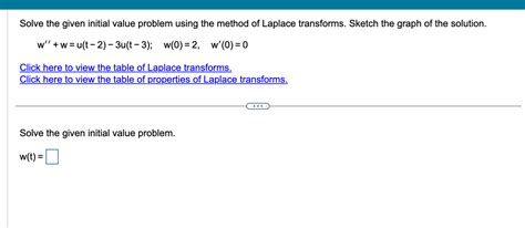 Solved Solve The Given Initial Value Problem Using The