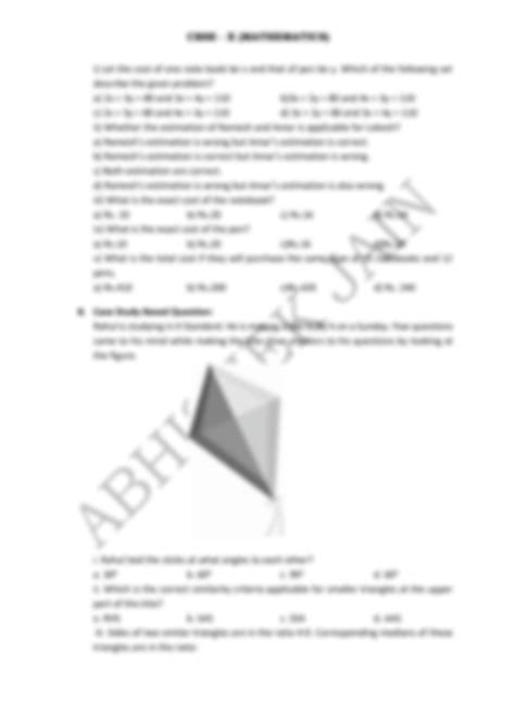 Solution Case Study Based Questions Studypool