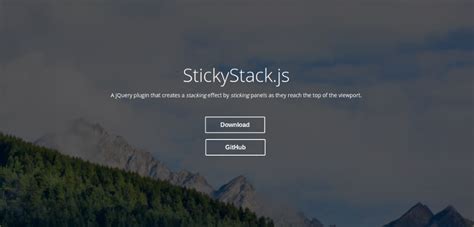 Parallax Kaydırma StickyStack js ile Daha Kolay Webmaster Kitchen