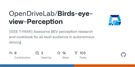 Github Opendrivelab Birds Eye View Perception [ieee T Pami] Awesome