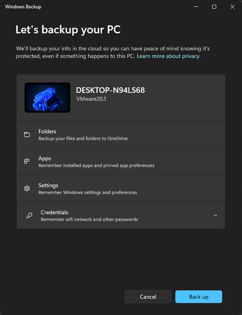 Ryan Johnson On Twitter Soon Well Be Able To Backup Windows To Onedrive And Easily Restore