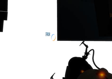 Messing Around With Console Found This Blue Error Outside Of Test Chamber Three R Portal