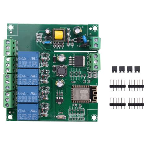 Módulo Wifi Esp8266 Esp 12f 4 Canais Ac90 250v Dc7 30v 5v Relé De Atraso On Onbuy