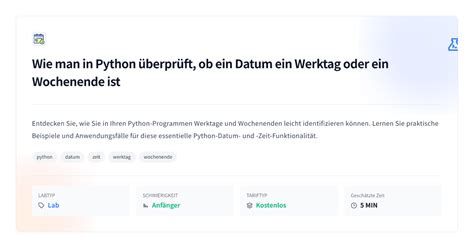 wie man in python überprüft ob ein datum ein werktag oder ein