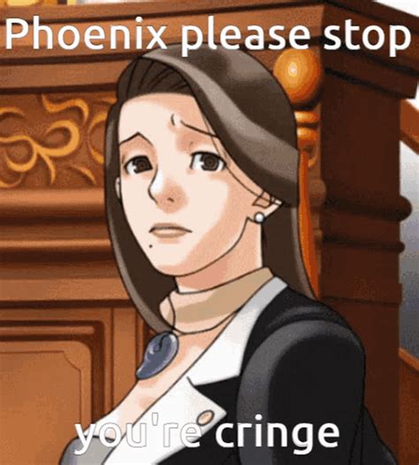 Phoenix Wright Mia Fey Cringe Gif Phoenix Wright Mia Fey Mia Fey