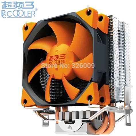 PCcooler S88 CPU cooler 2 heatpipe 4pin 8cm PWM quiet fan for AMD for ...