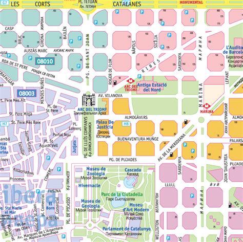 Карта Барселоны Испания по русски все о жизни в Испании