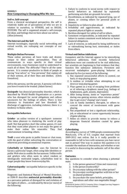 Computer Ethics Lesson 5 Pdf