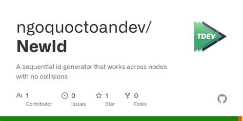Github Ngoquoctoandevnewid A Sequential Id Generator That Works