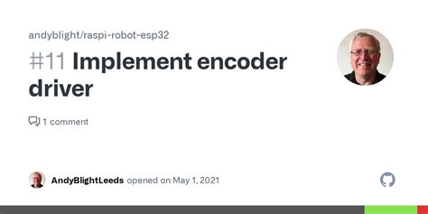 Implement Encoder Driver Issue Andyblight Raspi Robot Esp GitHub