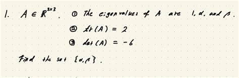 Solved AR the eigenvalues of A are α and B Chegg com