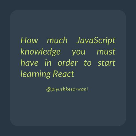Piyush Kesarwani On Linkedin Javascript React Programming Experience Learning Content