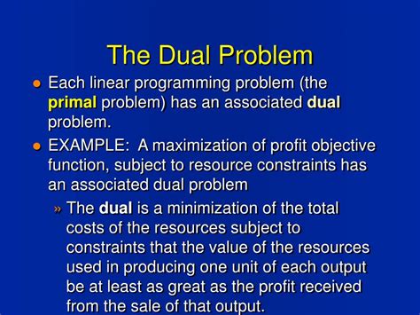 Ppt Linear Programming Applications Powerpoint Presentation Free