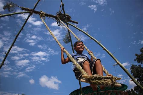 Swinging On A Dashain Swing Photo Feature « Nepal Live Today