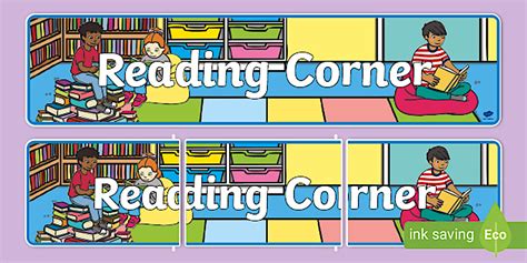 👉 Reading Corner Banner Display Banner Teacher Made