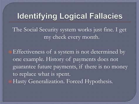 PPT Logical Fallacies And Arguments PowerPoint Presentation Free Download ID