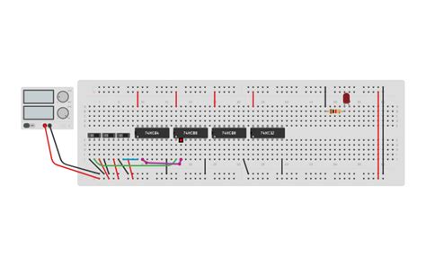 Circuit Design Bread Board Template Tinkercad
