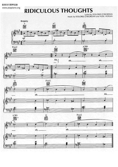 Cranberries Lyrics Ridiculous Thoughts At Rebecca Hart Blog