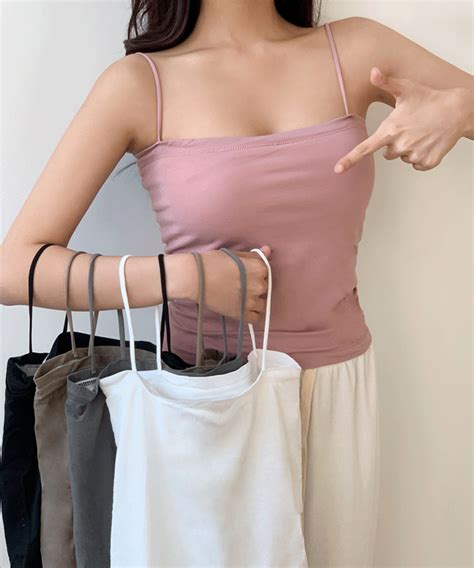 최저가숏롱💕캡내장 엘라 나시탑 브라탑 나시모음전 크롭 탑나시 숏 롱버전이너나시 이너웨어 3color 브라 크롭탑 기본 이너나시 캡내장 에이블리