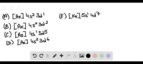 SOLVED Write Complete Electron Configurations For The Following Atoms A O B Kr C Ni D