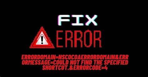 understanding and resolving the errordomain nscocoaerrordomain