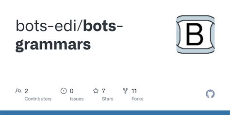Github Bots Edi Bots Grammars