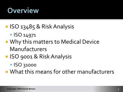 Iso 13485 And Risk Analysis Pptx
