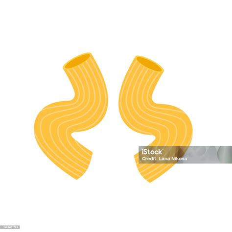 파스타 종류 이탈리아 국수 및 마카로니 레스토랑 맛있는 메뉴 벡터 평면 스타일 만화 파스타 그림 흰색 배경에 격리 건강한 식생활에 대한 스톡 벡터 아트 및 기타 이미지