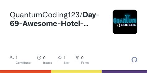 Day 69 Awesome Hotel Restaurant Website Landing Pageindexhtml At Main