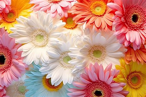 꽃다발을 위한 흰색 데이지 꽃 꽃 꽃밭 들국화 배경 일러스트 및 사진 무료 다운로드 Pngtree