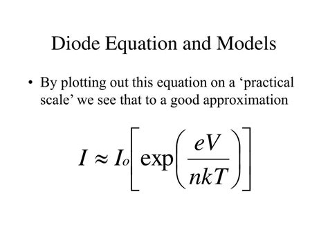 PPT Diode Equation And Models PowerPoint Presentation Free Download ID 260037
