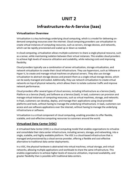 Unit 2 Cloud Pdf Virtualization Cloud Computing