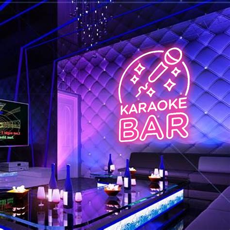 Karaoke Bar Neon Sign Party Time Aesthetic Karaoke Room Aesthetic