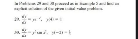 Solved In Problems 29 And 30 Proceed As In Example 5 And