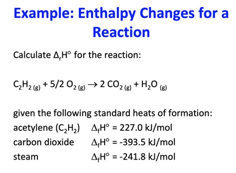 Solved Example Enthalpy Changes For A Reaction Calculate Chegg
