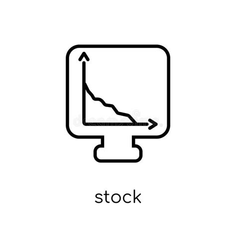 Stock Icon Trendy Modern Flat Linear Vector Stock Icon On White Stock Vector Illustration Of