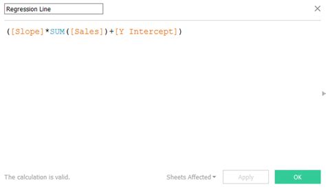 The Data School How To Calculate A Linear Regression Line In Tableau