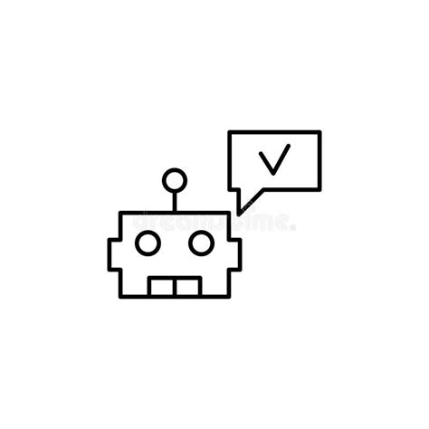 Robotics Robot Outline Icon Signs And Symbols Can Be Used For Web