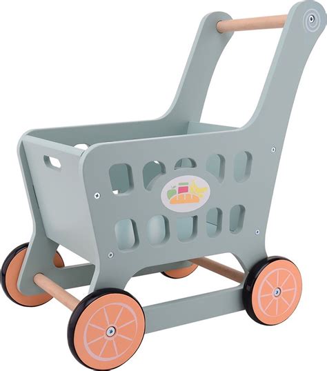 Дървена пазарска количка