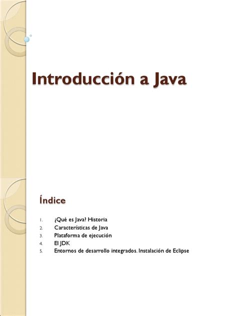tema 2 introduccion java pdf java lenguaje de programación