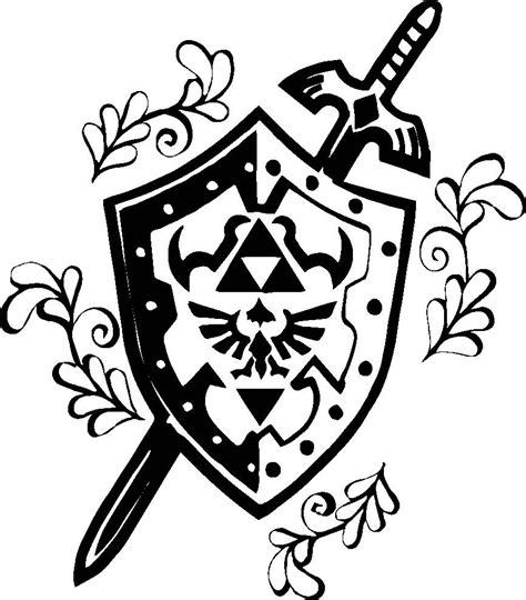 Hylian Shield Detailed 2 Png Etsy