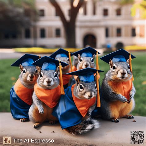🐿️🎓 Graduating Squirrel Squad Class Of 2023 Colorized 🔵🟠 R Uiuc