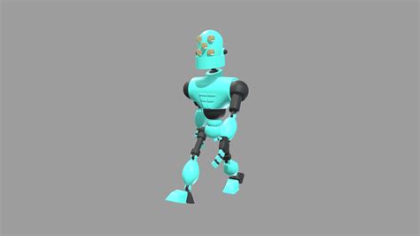 Robot Walk Animation 3d Model By Thomaskitson [c271a95] Sketchfab