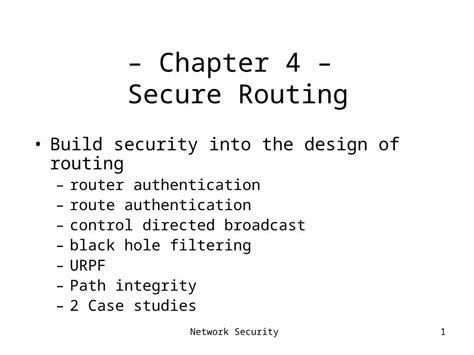 Ppt Chapter 4 Secure Routing Dokumentips