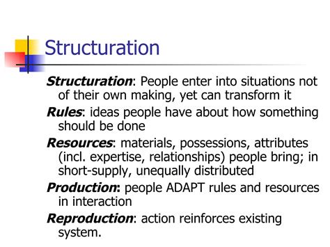 Adaptive Structuration Theory Ppt