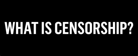 What Is Censorship National Coalition Against Censorship