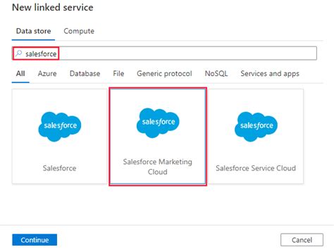 從 Salesforce 行銷雲端複製資料 Azure Data Factory And Azure Synapse Microsoft Learn